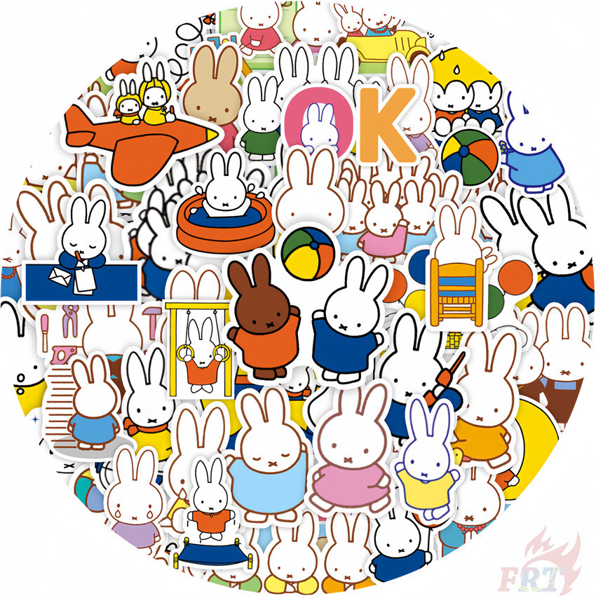 85Pcs/Set M.iffy - Cartoon Rabbit Stickers Fashion DIY Decals Doodle ...