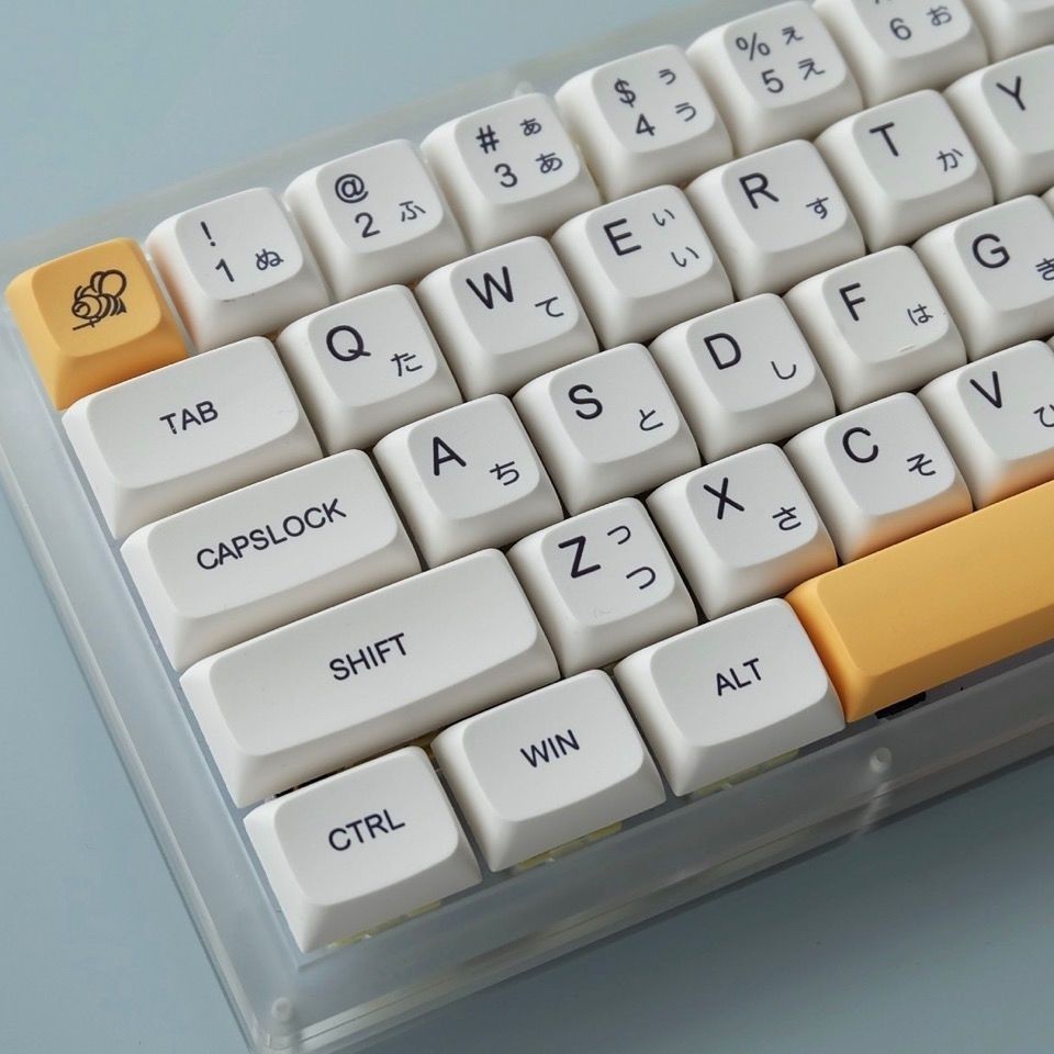 (SG Seller) PBT Honey Bee / Honey Milk Japanese Hiragana Keycaps XDA ...
