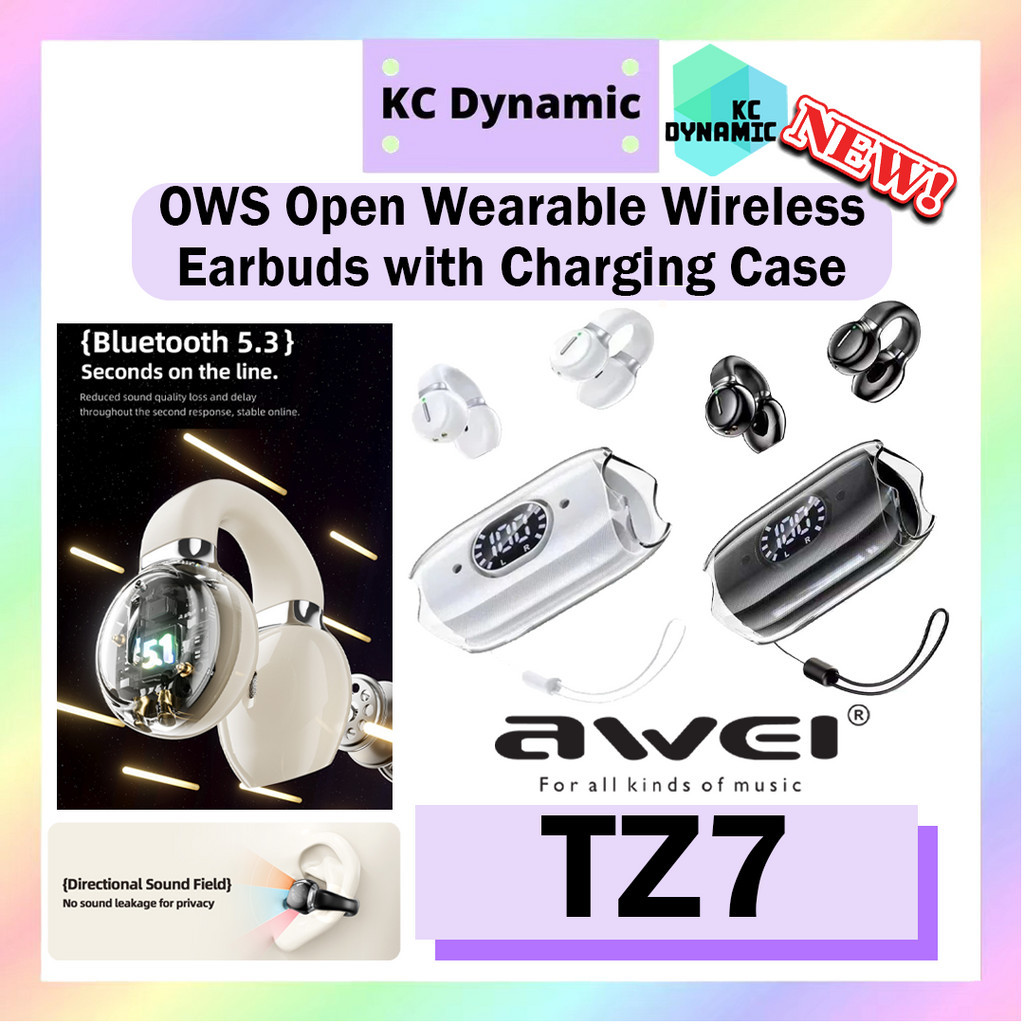 Awei TZ7 OWS Open Wearable Wireless Earbuds Ear Clip Bluetooth Earbuds ...