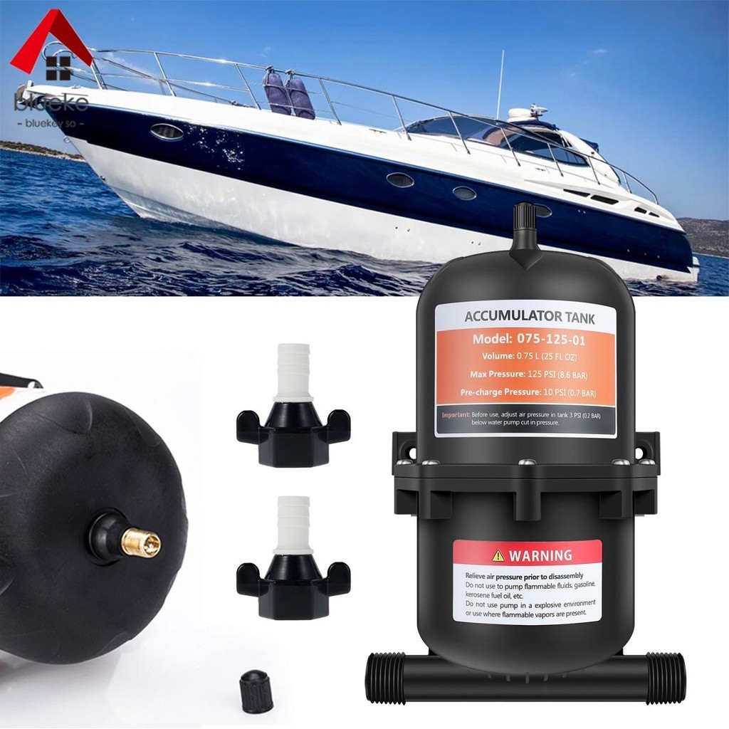 Accumulator Tank with Internal Bladder Pressurized Water Pump Flow ...