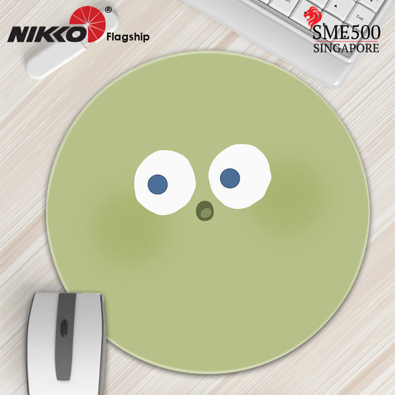 Cute round mouse pad small custom desk pad computer pad cartoon ...