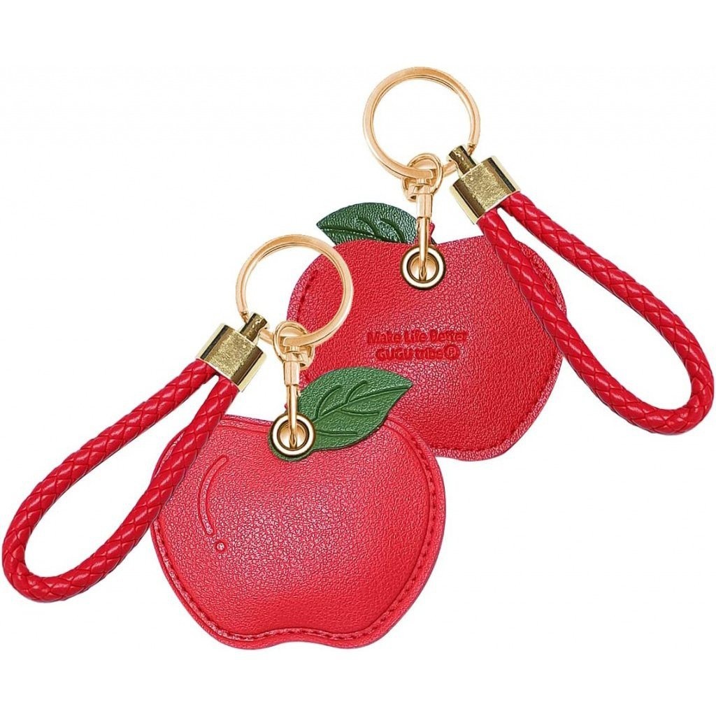 2 Pack Leather Airtag Keychain Case Holder, Cute Kawaii Accessories ...