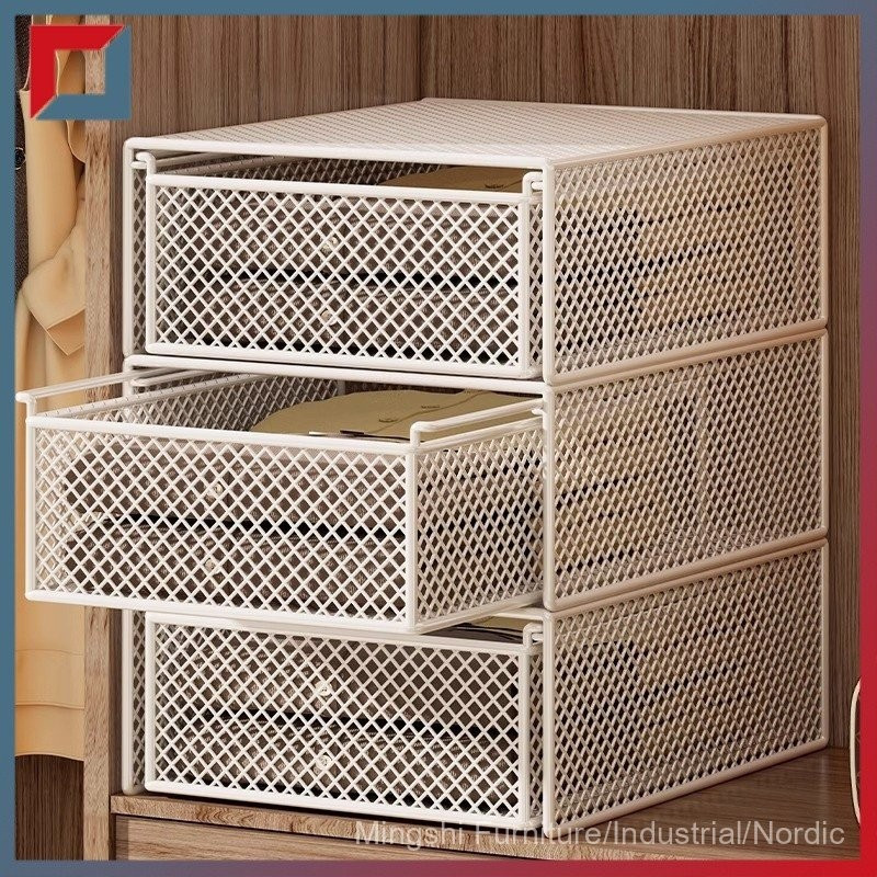 Wardrobe Storage Wardrobe Partition Clothes Compartment Storage Basket ...