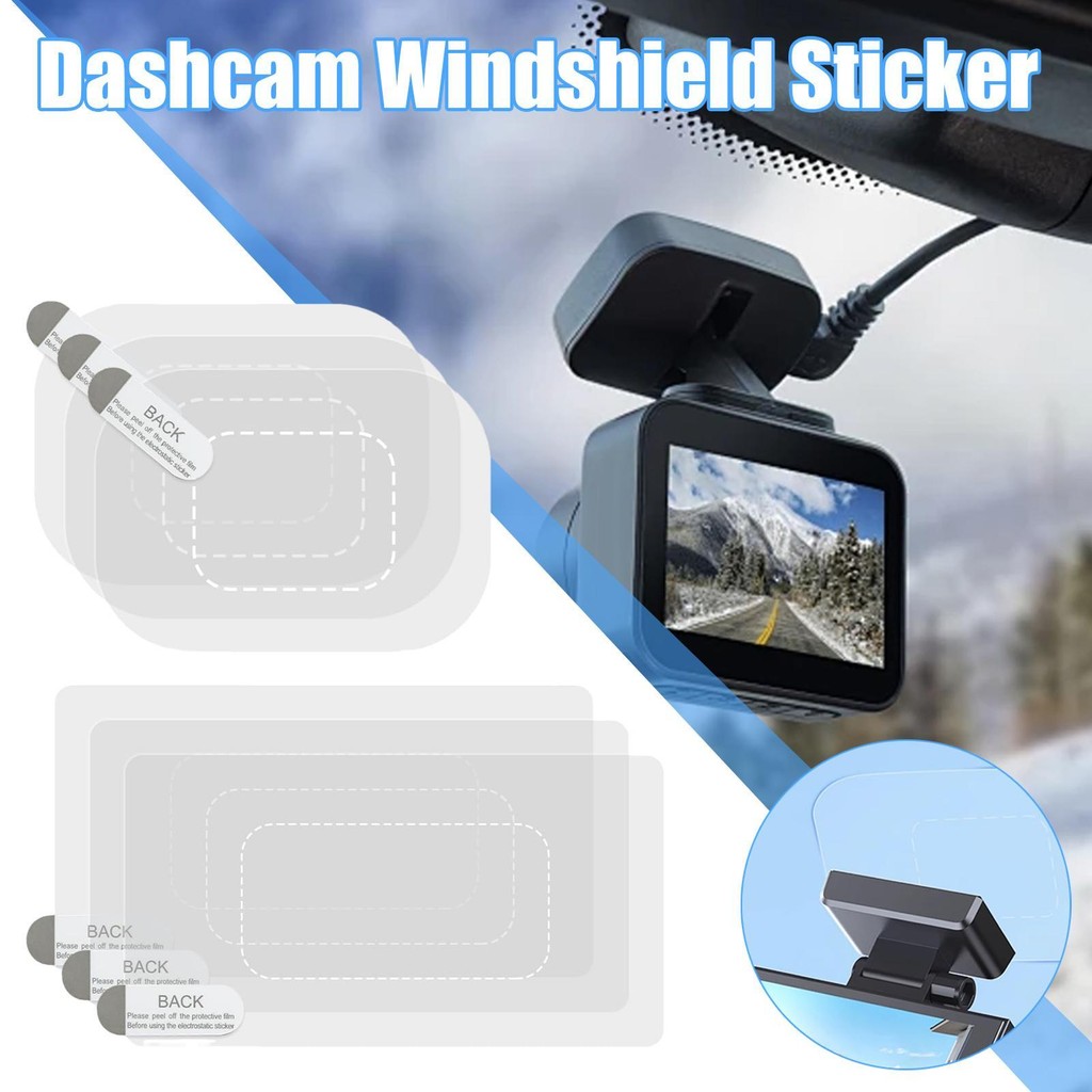 Sticker Shield For Windshields Electrostatic Sticker For Dash Cam 6pcs ...