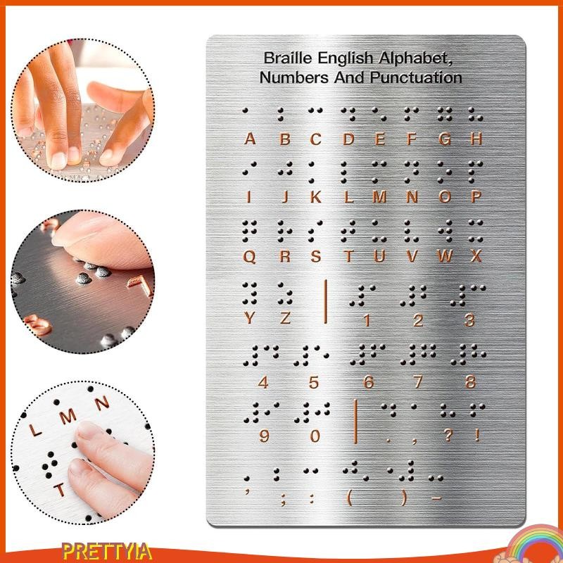 [PrettyiaSG] Braille Alphabet Board Braille Board Punctuation Gifts ...