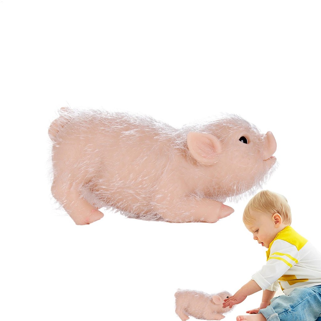 Realistic Silicone Pigs Full Silicone Pigs Dolls Cute Piglets Toy Soft ...