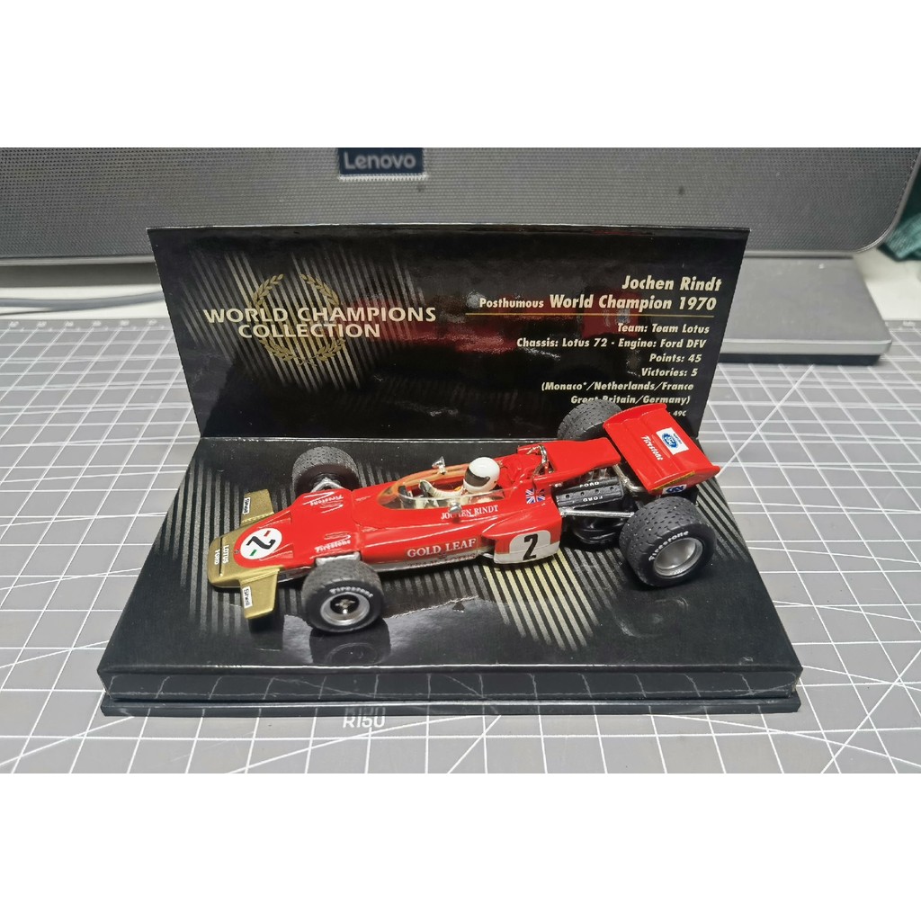 [Ready Stock] 1/43 Mini Cut Lotus 72 Lotus 72 F1 1970 World Champion ...