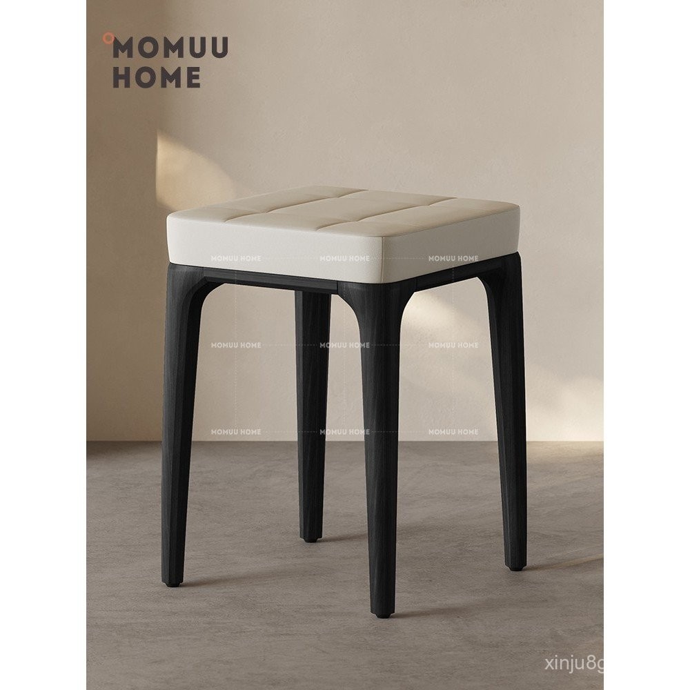 MOMUU Nordic Solid Wood Dining Table Stool for Home Small Apartment ...