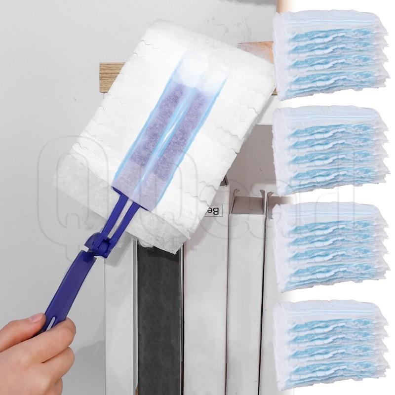 10Pcs Disposable Electrostatic Duster - Magic Dust Cleaner With Handle ...