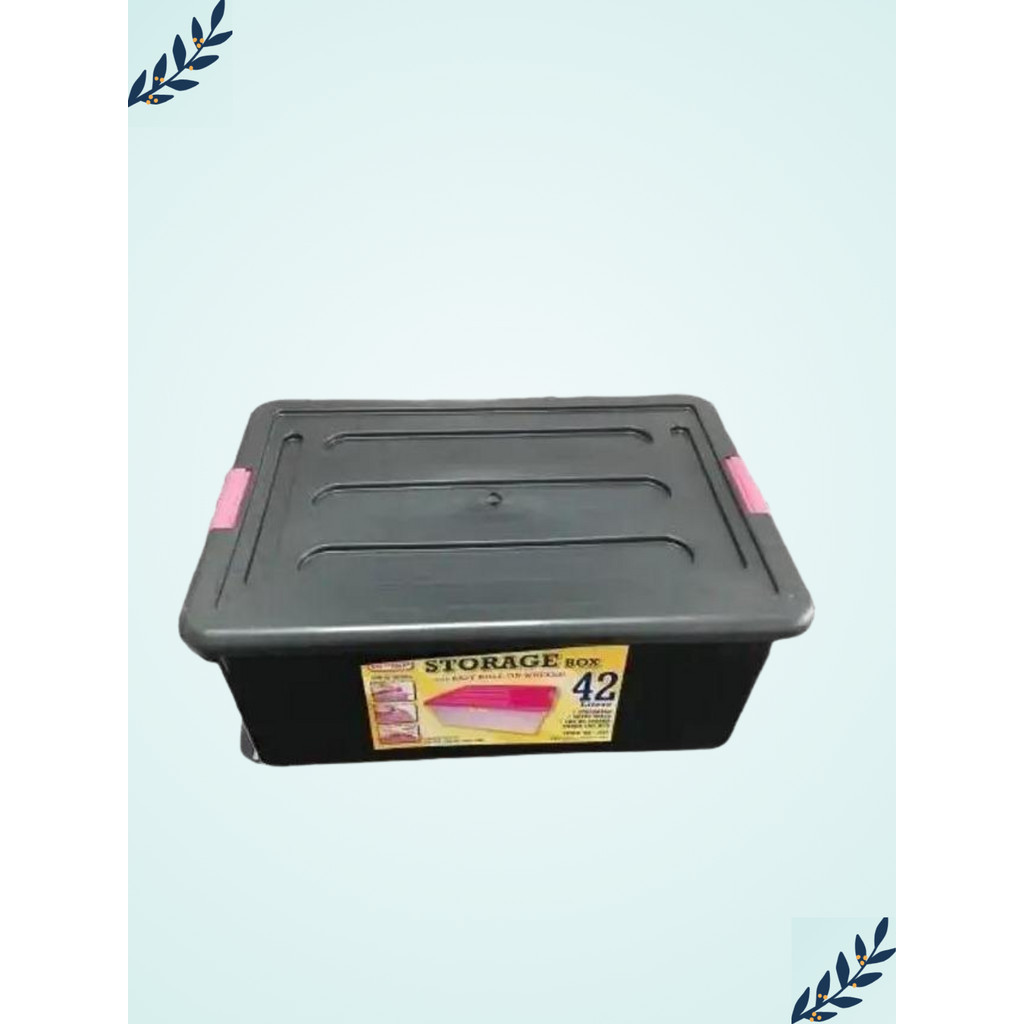 Mirage Black Storage Box Black HT With Lid Adjustable Container Light ...