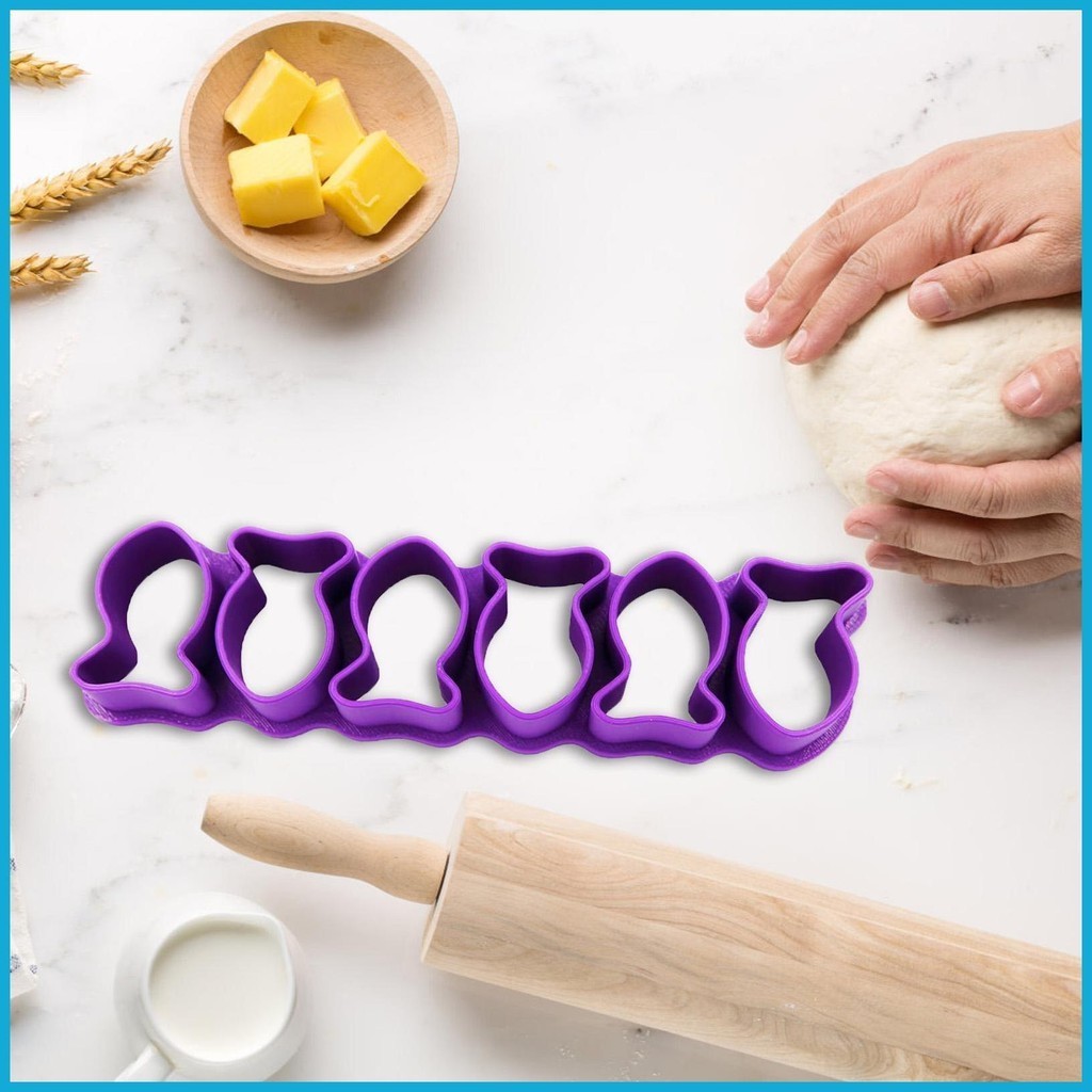 Fish Cookie Cutter Cute Fork Tail 6pcs/set Fish Cutter Reusable Kitchen ...