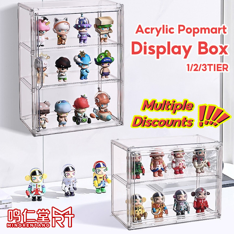 Mingrentang Acrylic Popmart Display Box Figurine Display Case ...