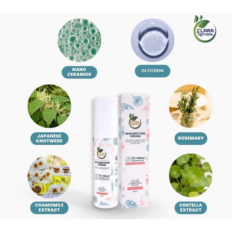 Clara Natural Skin Restore Cream - Broom Caring For Broken Skin ...