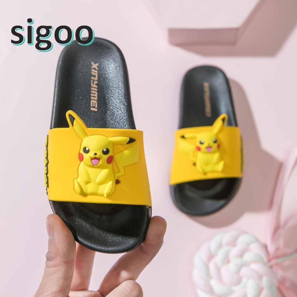 Ready Stock Pokémon Pikachu Children Sandals Slippers Primary School ...
