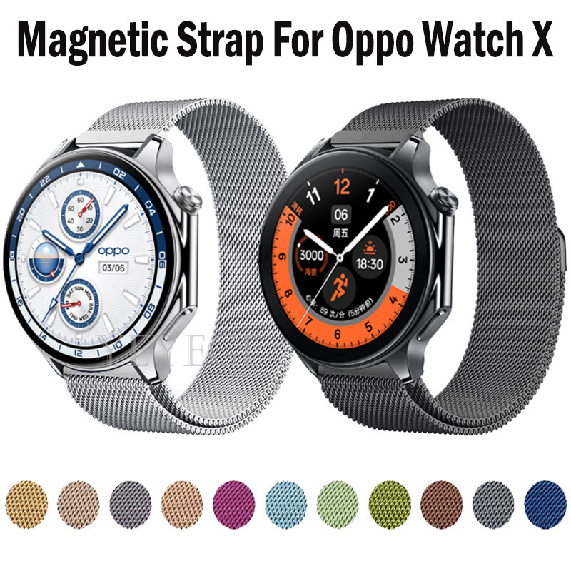 Magnetic Loop Strap For Oppo Watch X2 X Smart Watch Metal Stainless ...