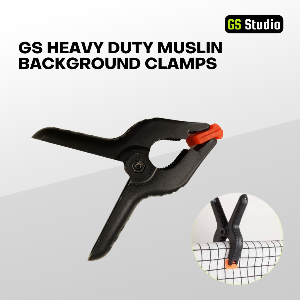 GS Heavy Duty Muslin Background 4" Clamps Spring Clamp for Photo Studio ...