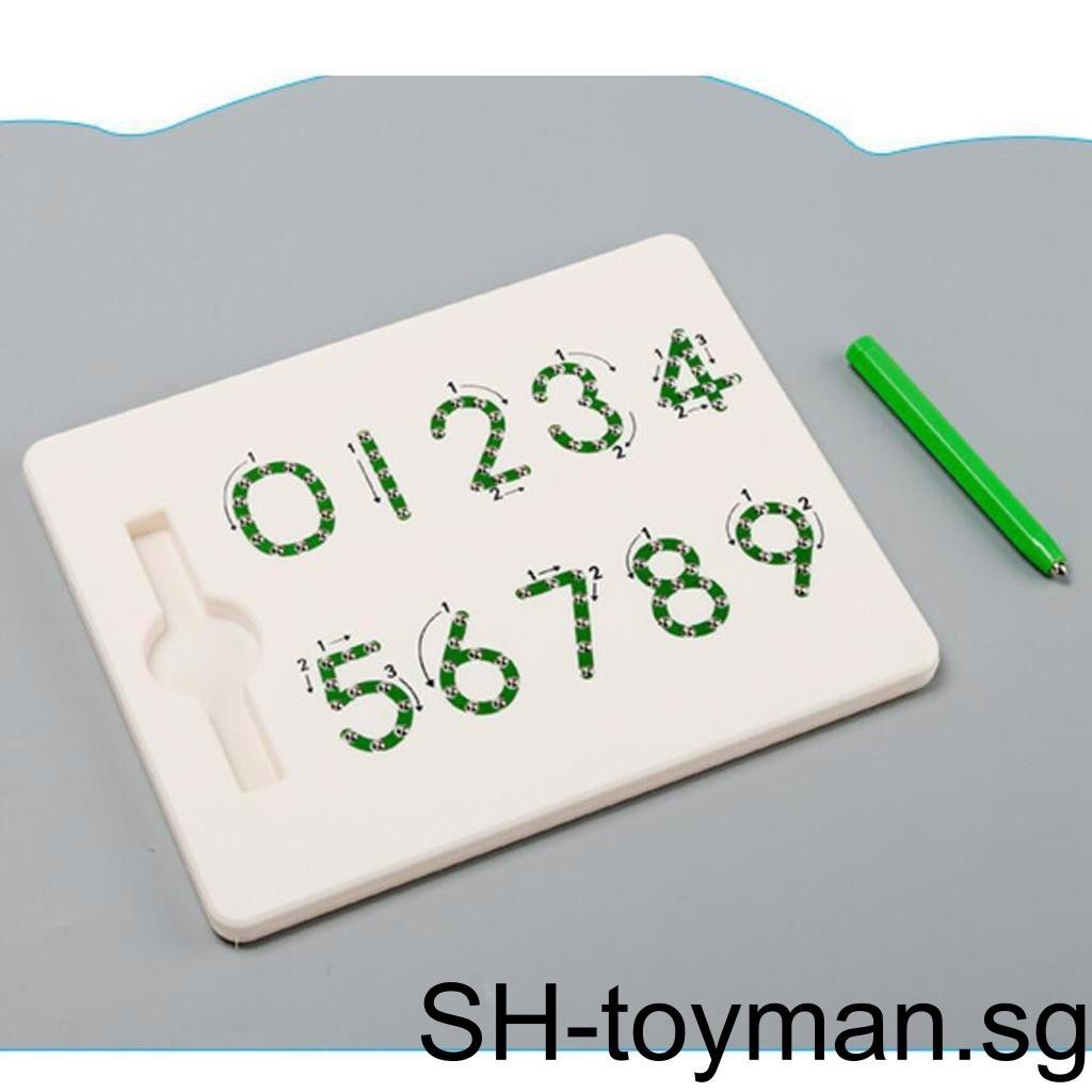 1/2/3 Kids Magnetic Number Tracing Board Fun and Interactive Pre-school ...