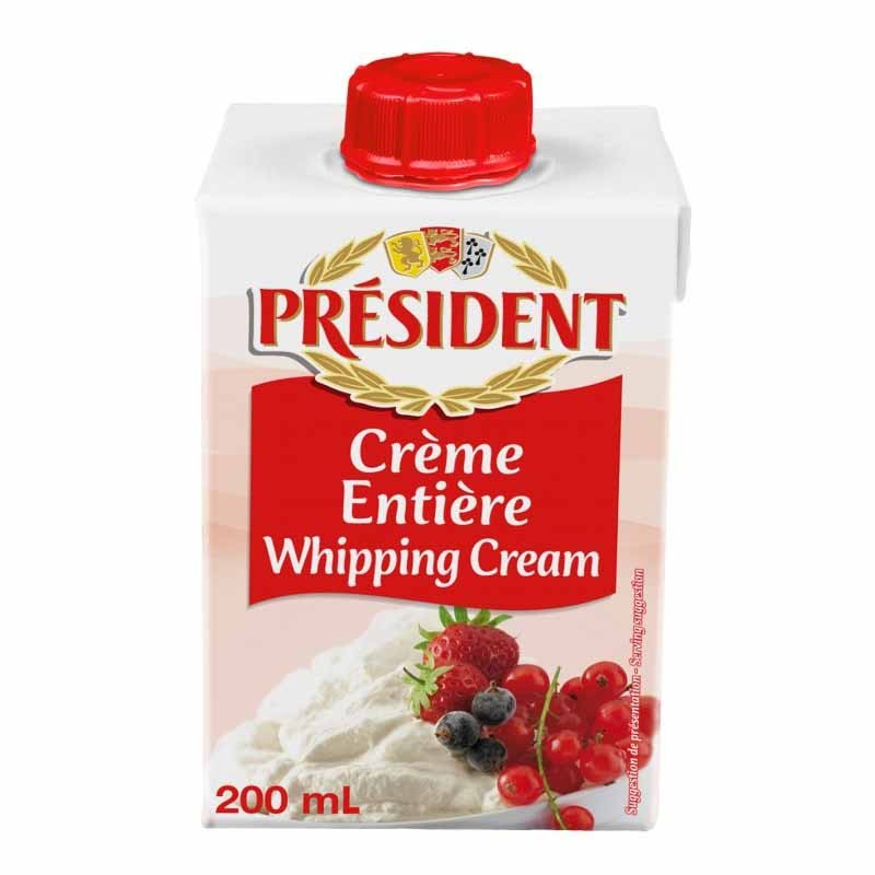 President Whipping Cream, 20Cl | Shopee Singapore