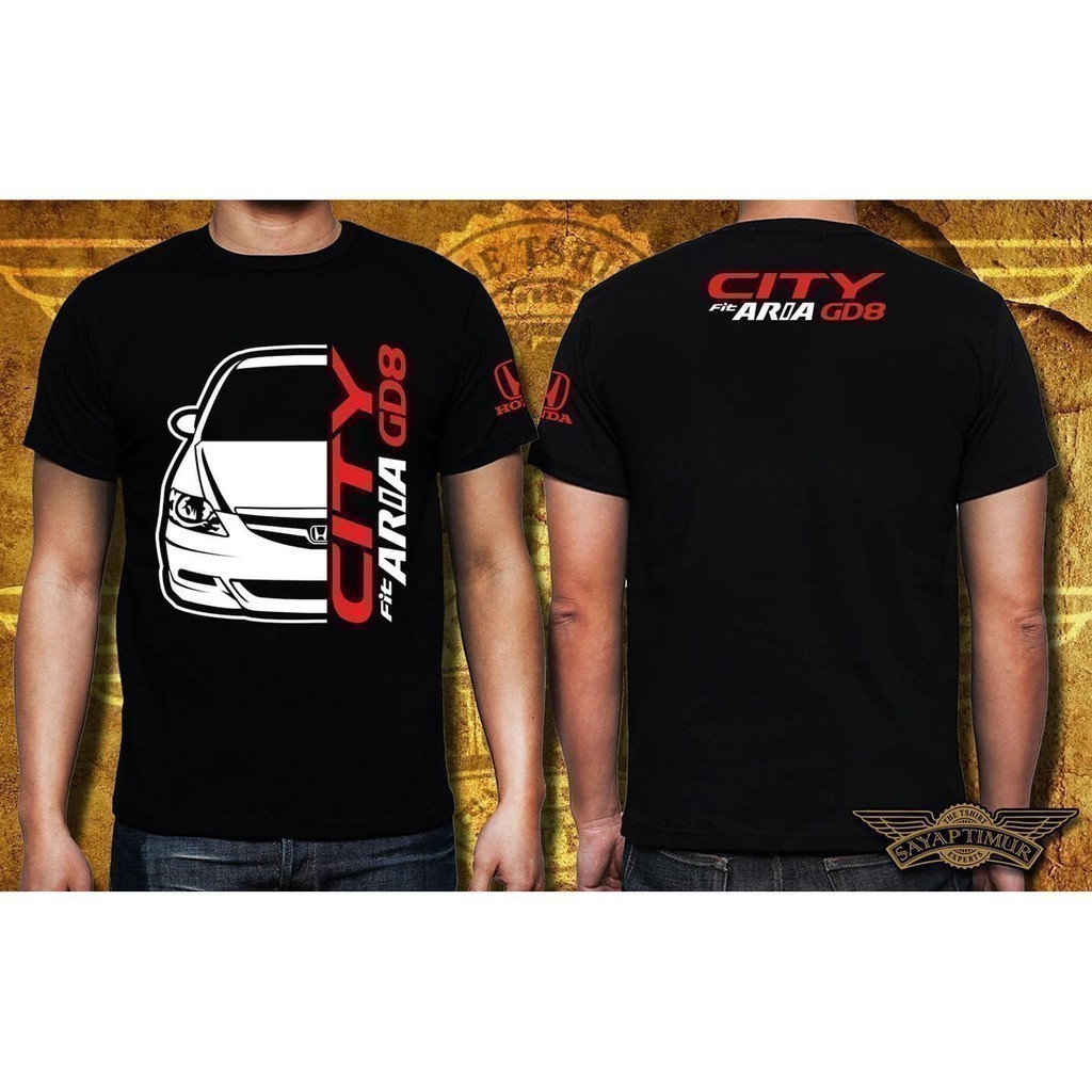 fashion 2025 Honda City Fit Aria GD8 FRONT (Black Tshirt) | Shopee ...
