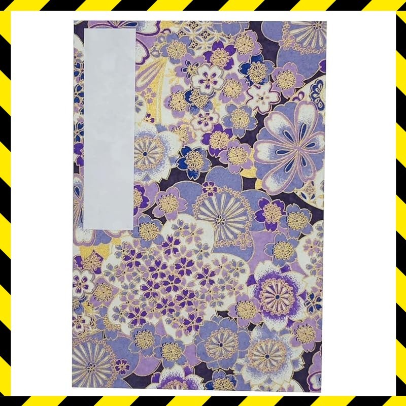 Kochi bookbinding, large-sized Goshuincho with vinyl cover, Yuzen ...