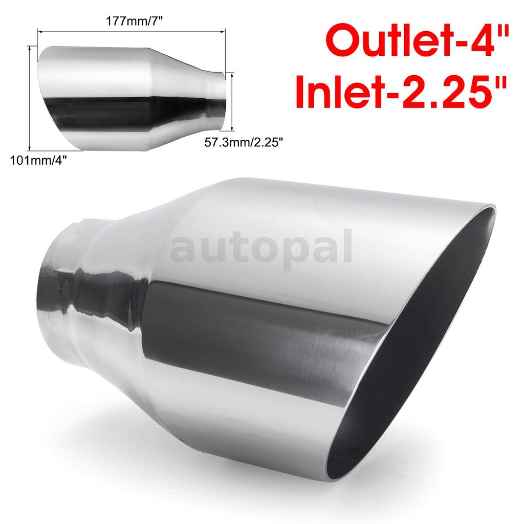 57mm-101mm Stainless Steel Car Exhaust Muffler Pipe Dual Wall Muffler ...