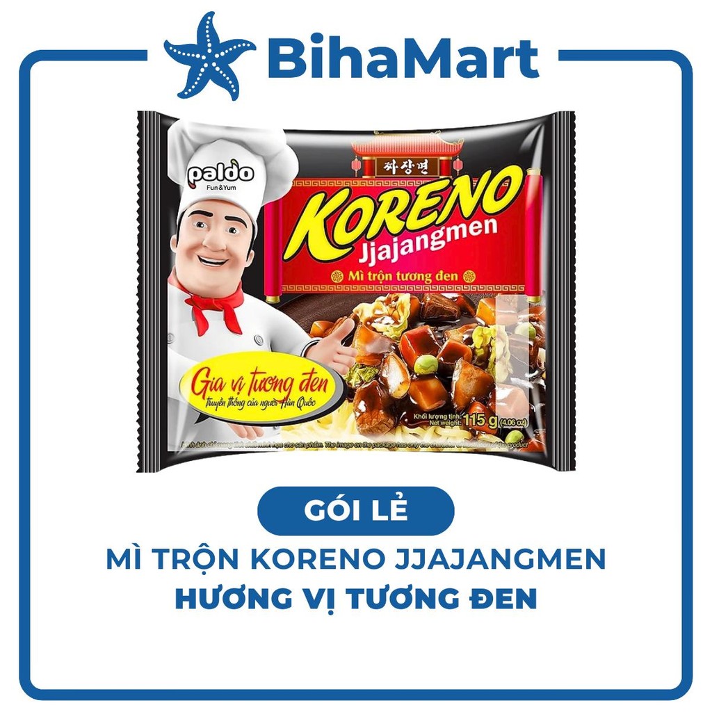 [RETAIL Package] - PALDO - Koreno Jjajangmen black bean noodles, Koreno ...