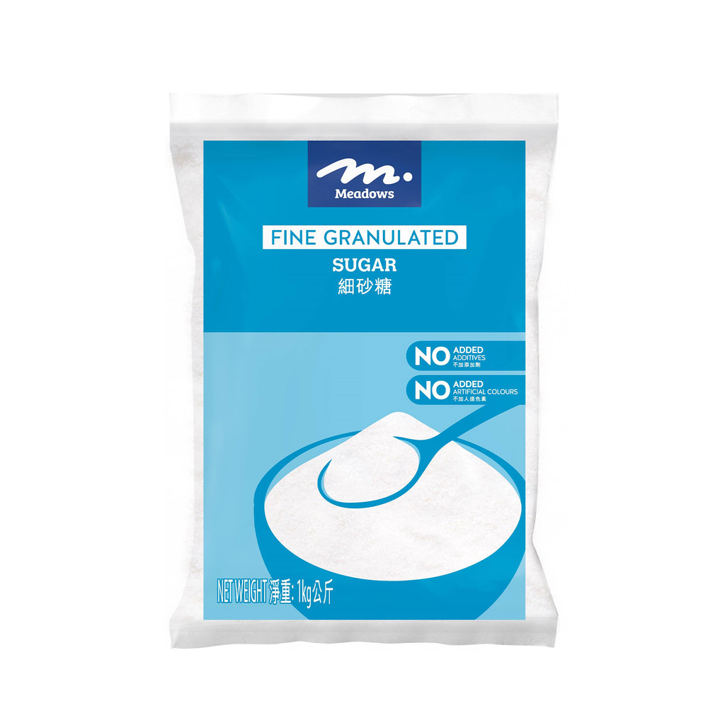 Meadows Fine Granulated Sugar, 1kg | Shopee Singapore