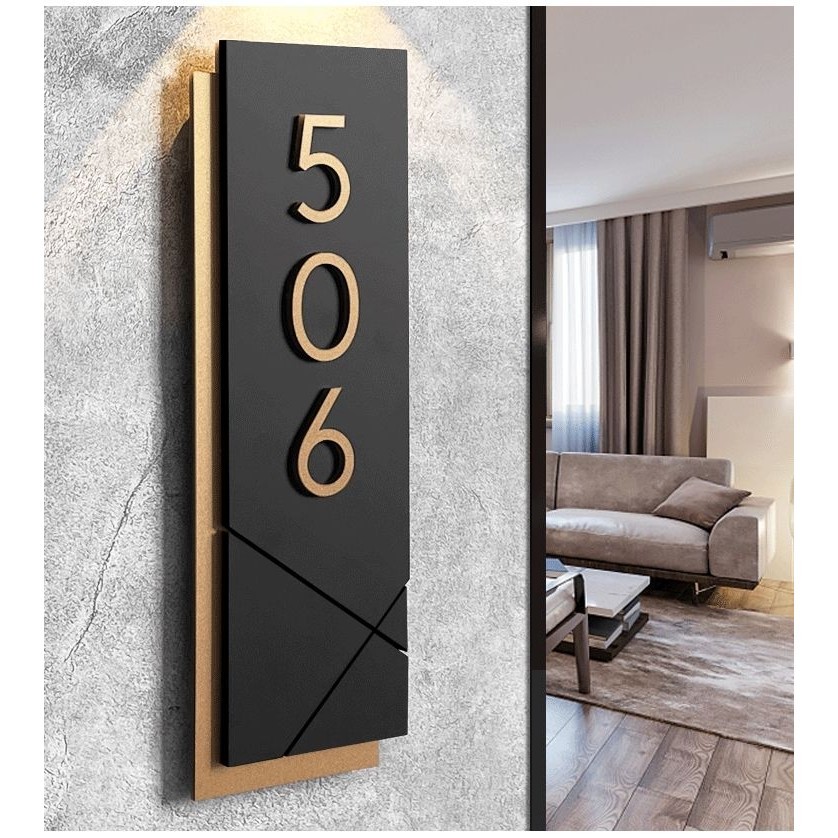 Customised Unit Sign door sign/unit number signage Customised Door Unit ...