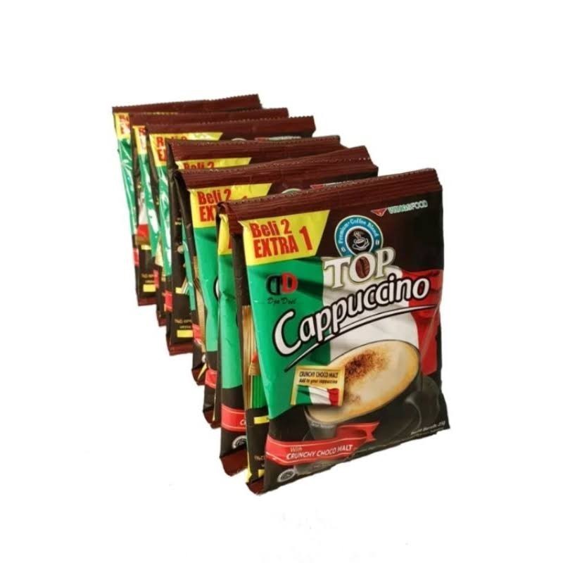 Top CAPPUCCINO Instant Coffee Sachet 25gr (1 Pack contains 15 Sachets ...