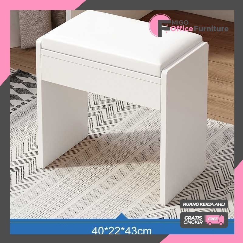 PUTIH Dressing Bench/makeup stool/Bedside Bench/White Bench/piano Chair ...