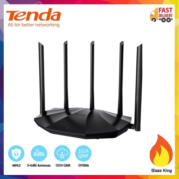 TENDA TX2 PRO WiFi 6 Strong Wall Penetration Wi-Fi Wireless AX1500 ...