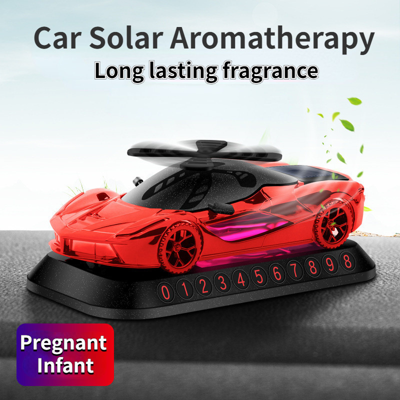 Car Air Freshener Aromatherapy Auto Interior Solar Powered Model Car ...