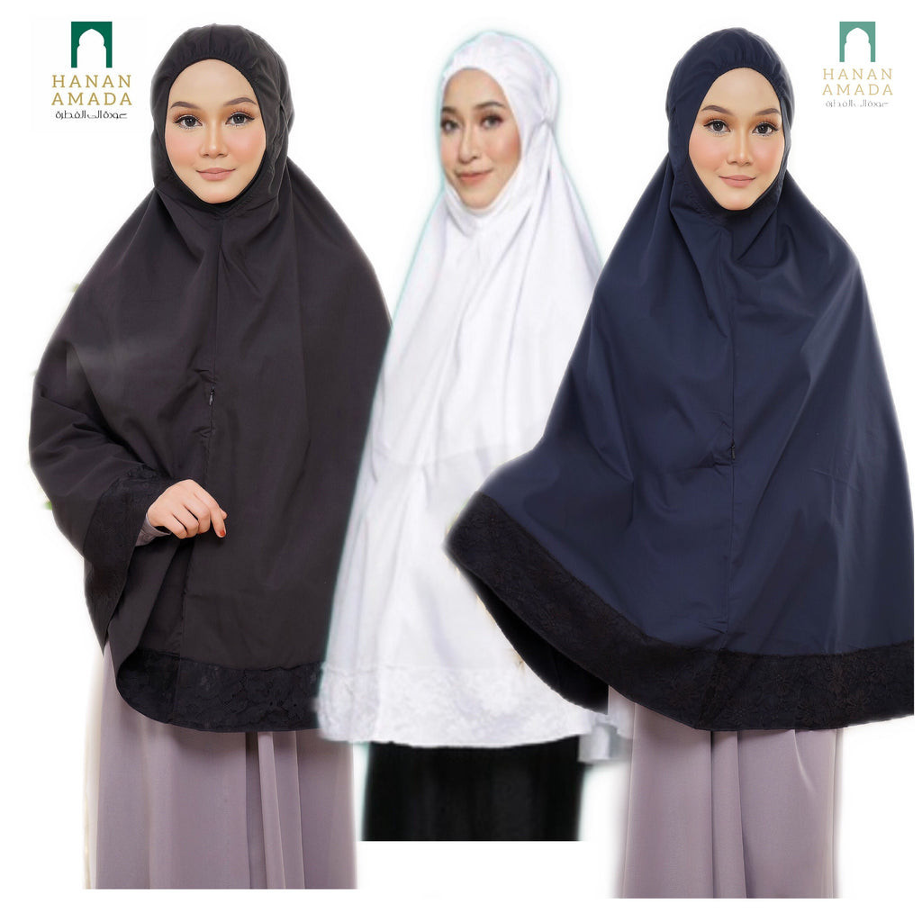 Mini Telekung Pocket ( Cotton with Lace) | Shopee Singapore