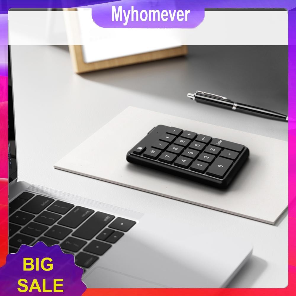 Number Keypad Bluetooth-Compatible5.0 External Keypad 19 Keys for ...