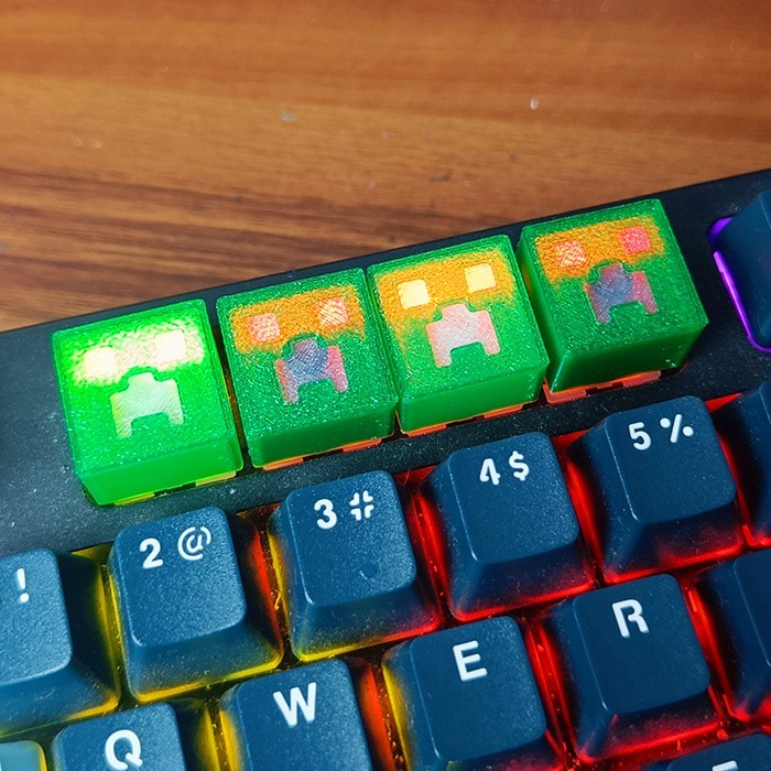 Minecraft CREEPER Mechanical Keyboard Keycaps OEM Cherry | Shopee Singapore