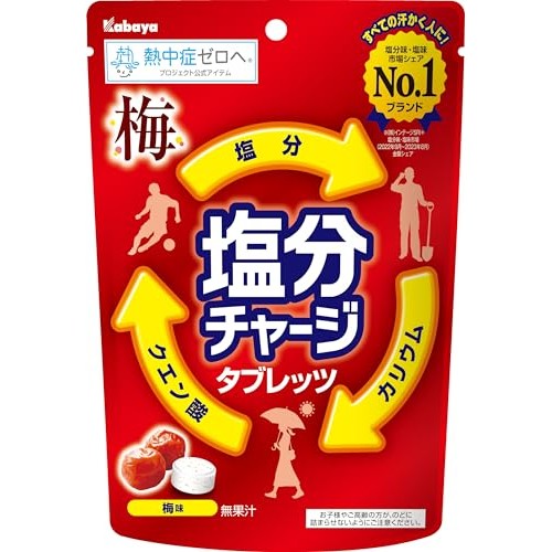 Kabaya Foods Salt Charge Tabulet Plum 81g x 6 bags 【direct from Japan】 | Shopee Singapore