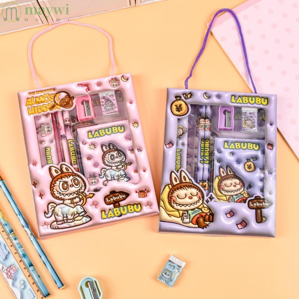 MAYWI Labubu Stationery Set, Capibara Study Stationery Kit, Cute with ...