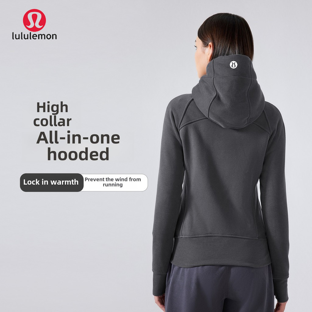 Lululemon Hooded Jacket Women Outdoor Fitness Sweatshirt Yoga Wear ...