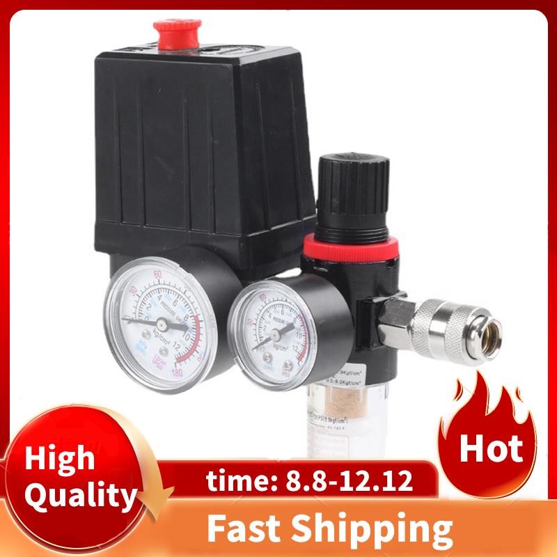 1 Piece Air Compressor Pressure Switch Assembly 125PSI Automatic ...