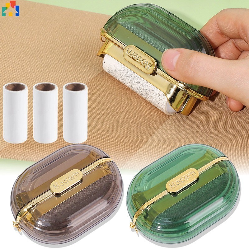 Light Luxury Compact Portable Hair Sticker Tear-off Paper Roll Dust ...