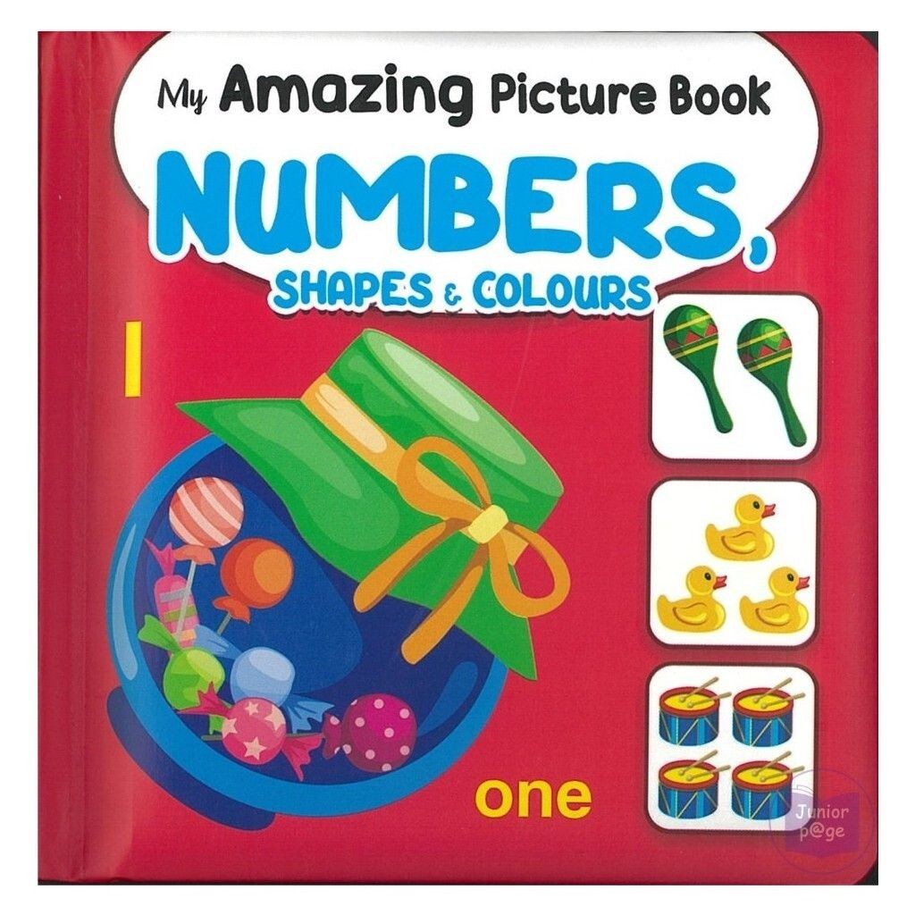 My Amazing Picture Book: Numbers, Shapes & Colours (Board Book ...