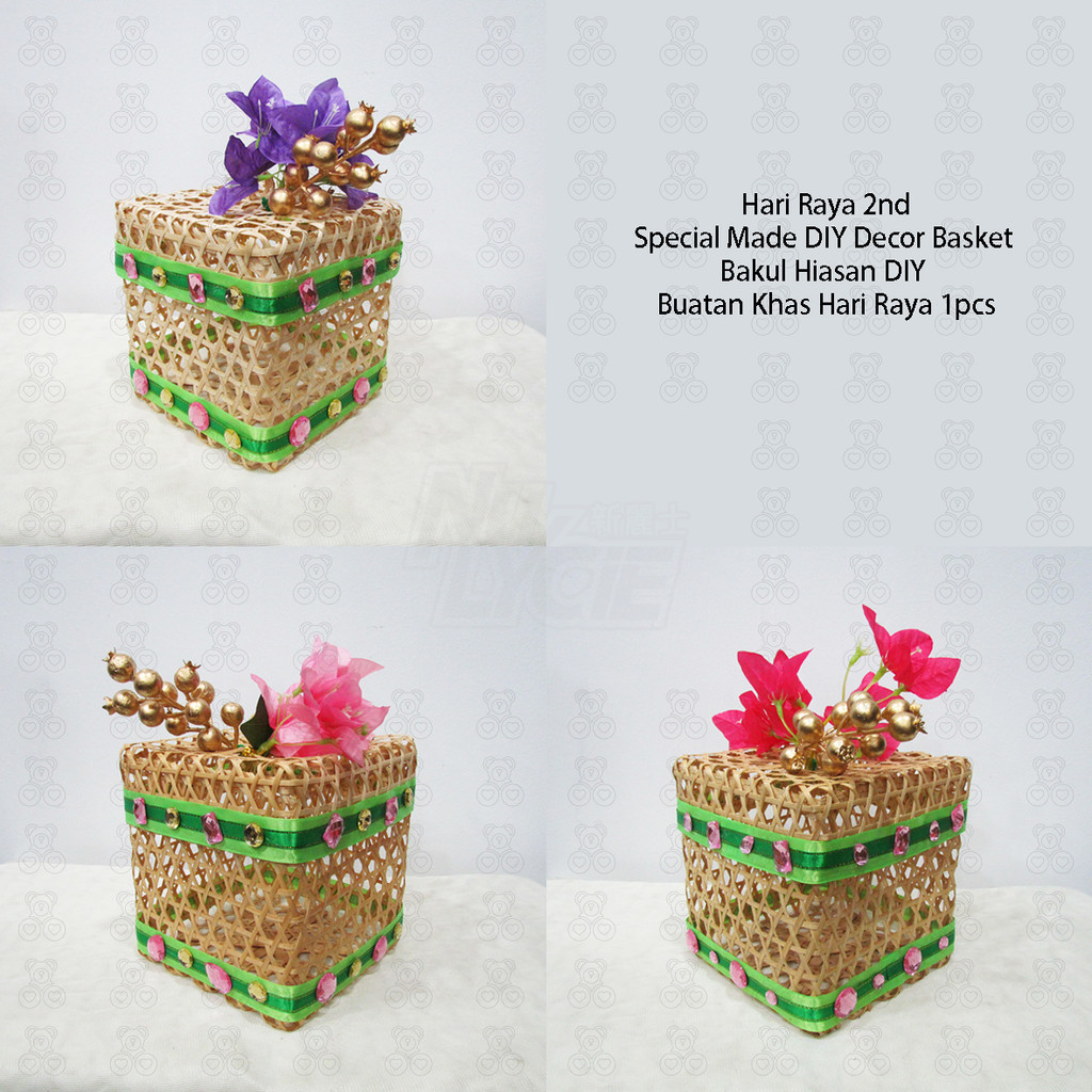 Hari Raya 2nd Special Made DIY Decor Basket Bakul Hiasan DIY Buatan ...