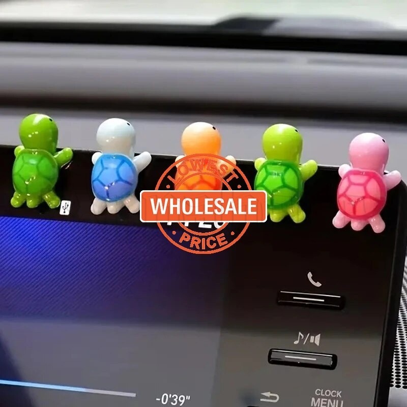 [Hot] [Wholesale Price] Cute Little Turtle Car Ornaments / Dashboard ...