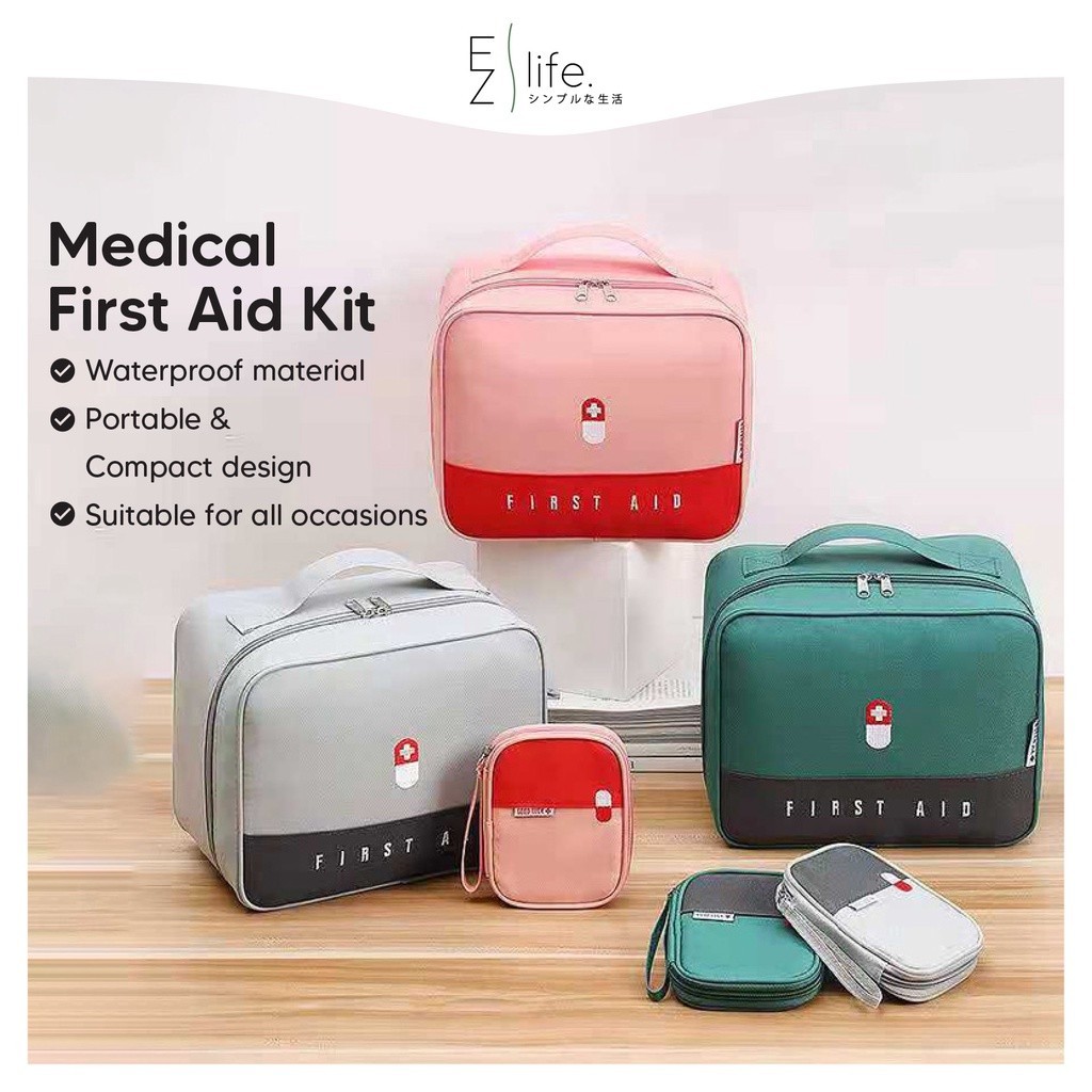 Portable Medical First Aid Kit Travel Medicine Emergency Bag First Aid ...
