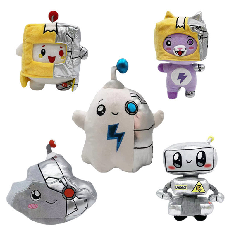 Cross-border Lanky box Mechanical Series Paper box Man Plush Toy Fox ...