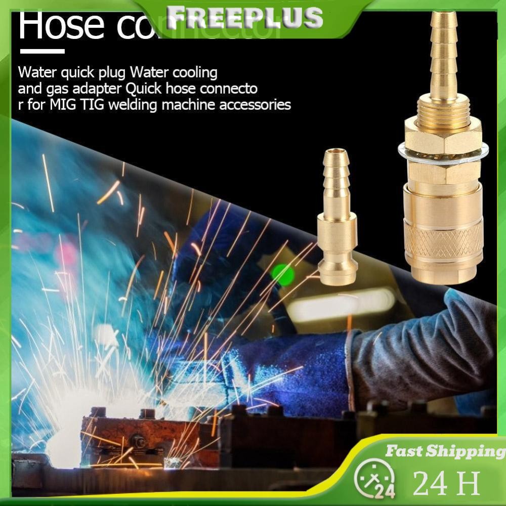 For MIG TIG Welding Torch M6 Quick Hose Connector Brass Water Cooled ...