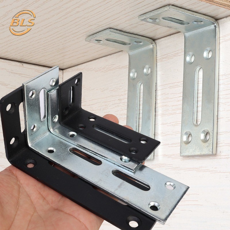 Heavy Duty Corner Angle Bracket - Steel L Shape Long Hole Braces - Home ...