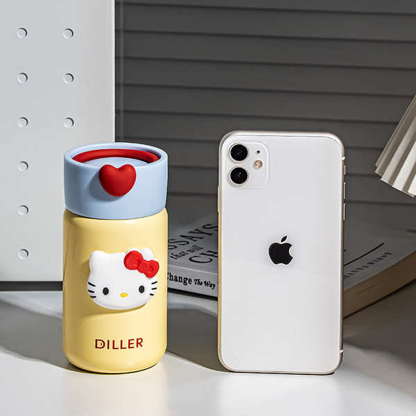 thermal cup thermal bottle Mini Thermos Cup hello kitty Cute KT hello ...