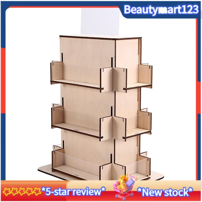 Rotating Display Stand,Rotating Sticker Display Stand,Wooden Greeting ...