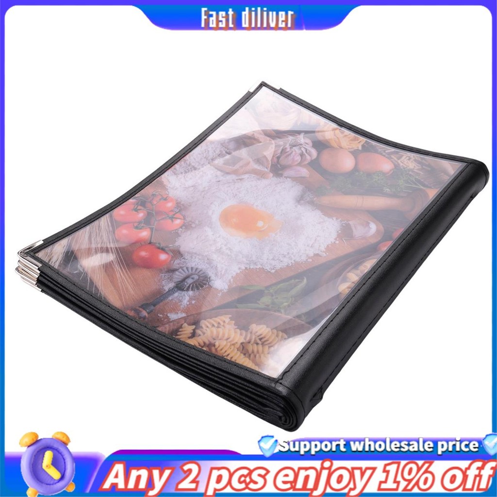 In stoick-Transparent Restaurant Menu Covers for A4 Size Book Style ...